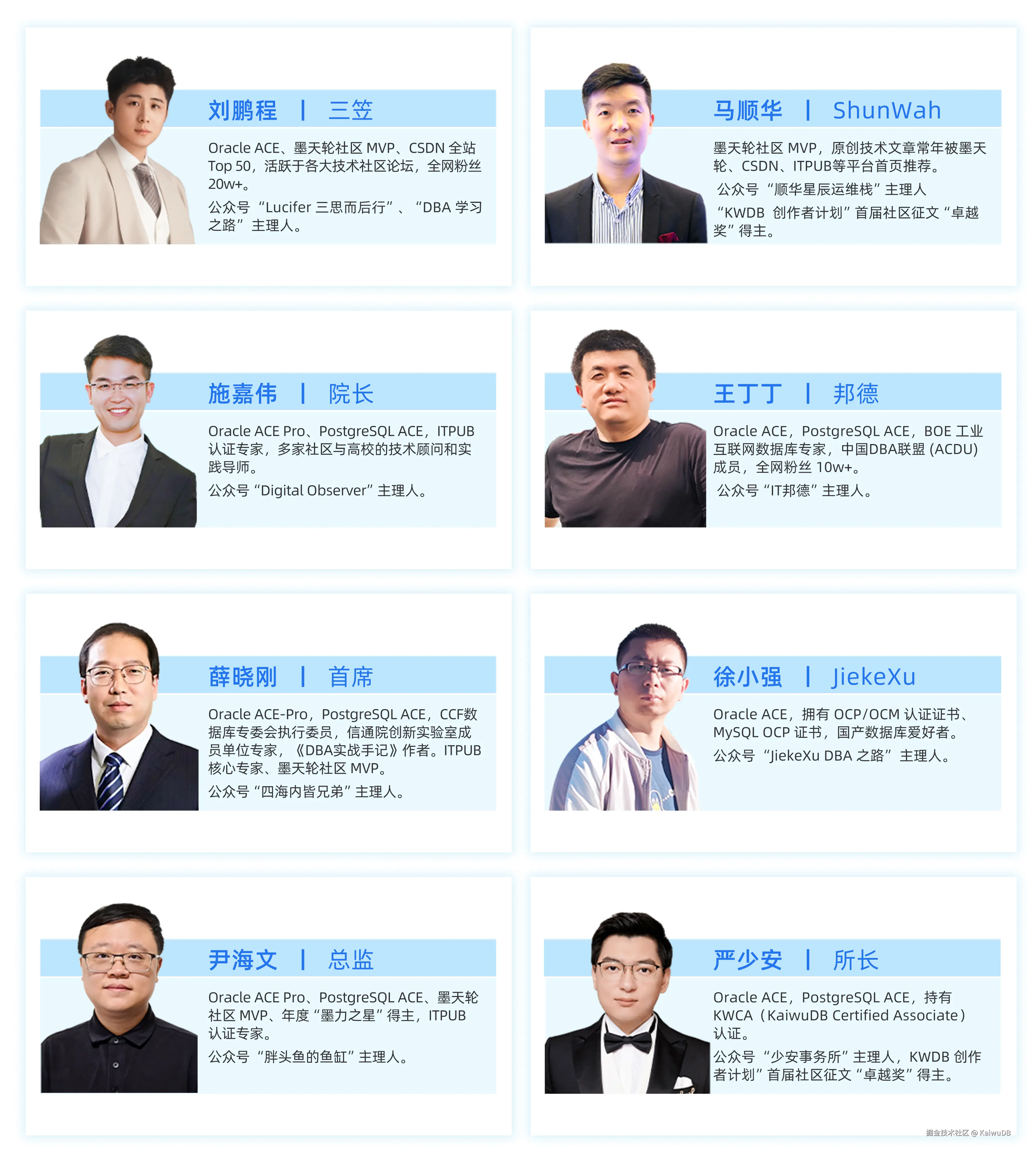 荣耀揭晓 | KWDB MVP 首批入选名单重磅公布!自 KWDB MVP 计划启动以来，我们收到了众多技术精英与行业先 - 掘金